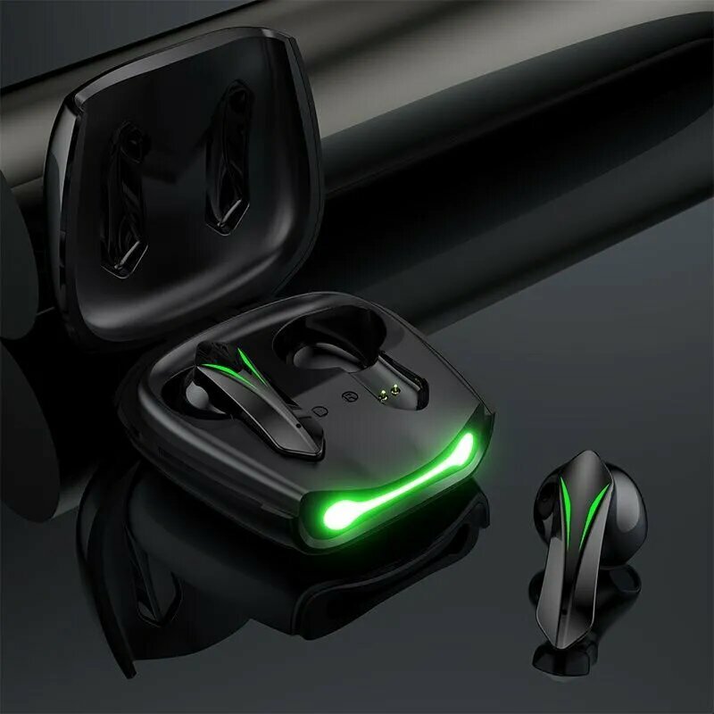 Микрофон , черный Bumblebee TWS Wireless Bluetooth Earbuds Gaming Headset Wireless Stereo Earphones Sports Noise Cancelling Headphones With Mic R50