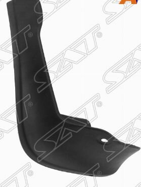 Брызговик SAT, для NISSAN QASHQAI, задний, левый, пластик, черный