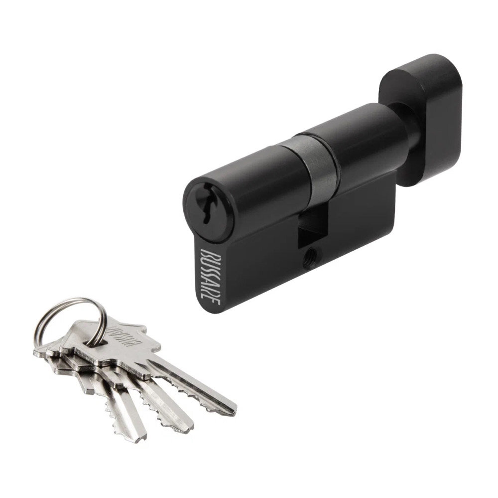 Ключевой цилиндр для врезных замков Bussare CYL 3-60 TR BLACK (Чёрный)