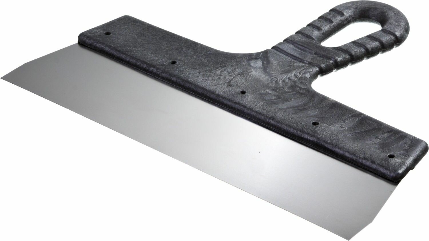 Нержавеющий фасадный шпатель СИБИН, 250 мм, пластиковая ручка, пластиковый 10079-250_z01