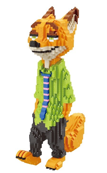 Конструктор 3D из миниблоков Balody LP Зверополис Лисенок Ник Уайлд 1750 элементов - BA200504