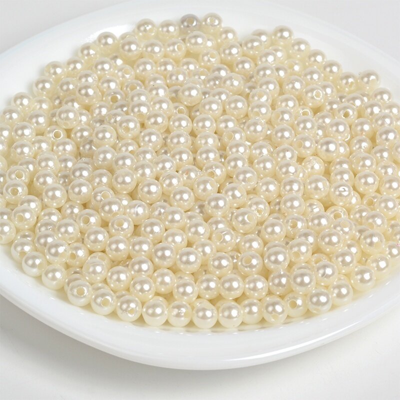 Бусины Magic 4 Toys Hobby, круглые, перламутр, 4 мм, 001, молочный, 500 г (БУС. MH. КР.04.001.02)