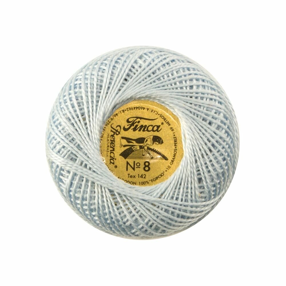 Мулине PRESENCIA HILATURAS "Finca Perle", Жемчужное, №8, однотонный цвет 3301, 1 моток