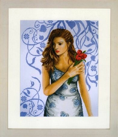 Набор для вышивания Lanarte Lady in blue, 39х49 см (ND. LAN. PN-0008102)