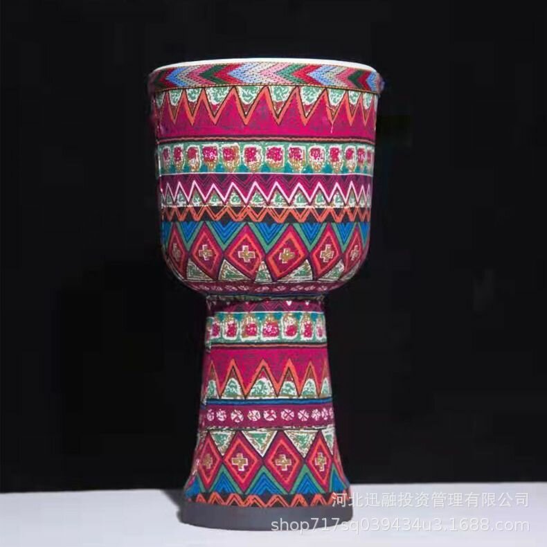 Дарбук "Африканский барабан", ручной работы, диаметр 21см, фуксия