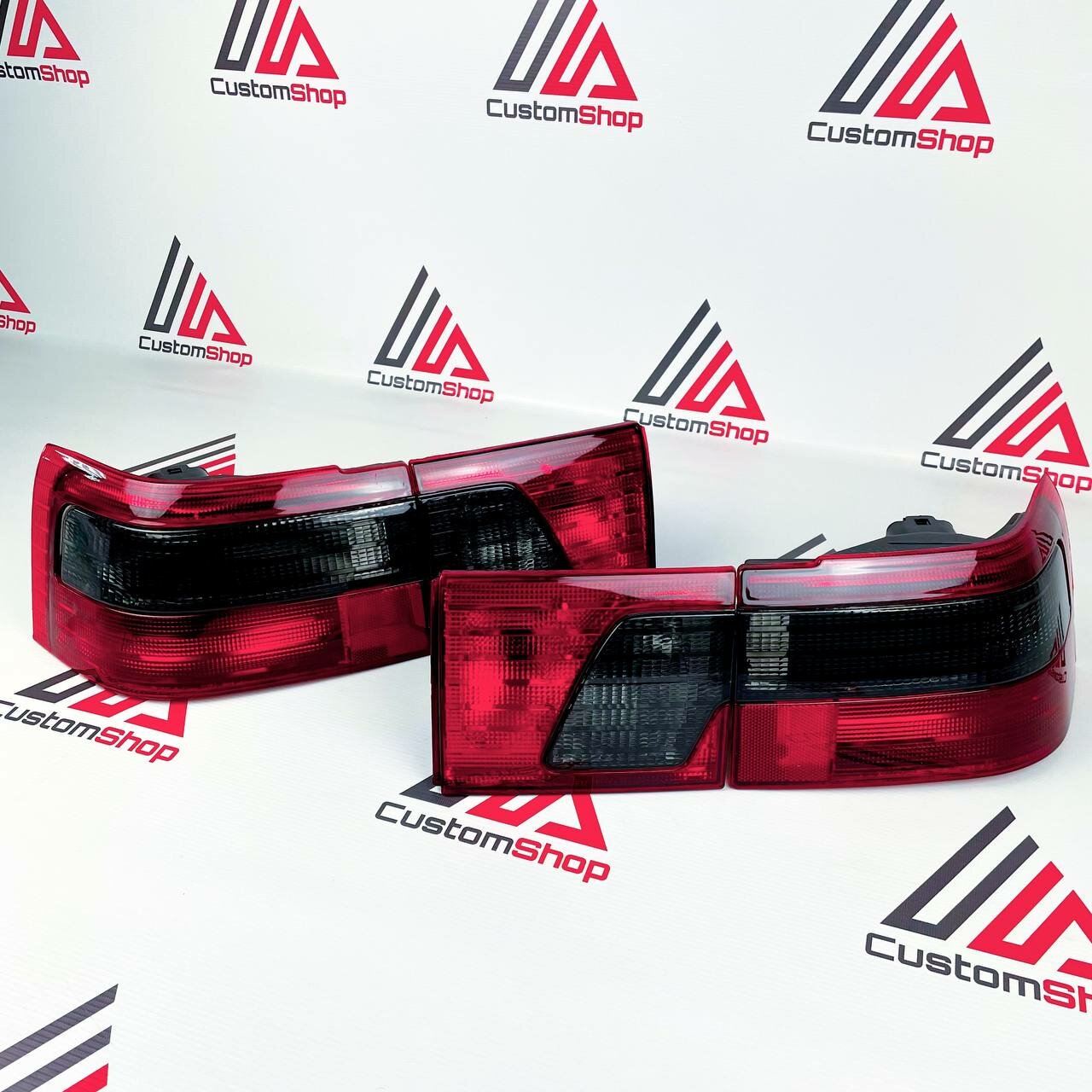 Фонари задние ВАЗ 2110 Клюшки Люкс с платами (Красно - Тонированные)