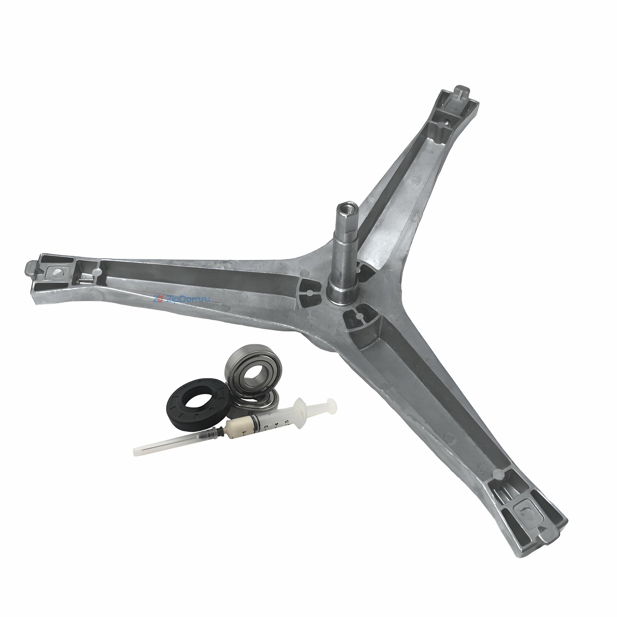 Крестовина барабана + подшипники 6203 и 6204, сальник 25x50.55x10/12 + смазка для сальников, для стиральной машины SAMSUNG, DC97-15182A, DC97-15182A007