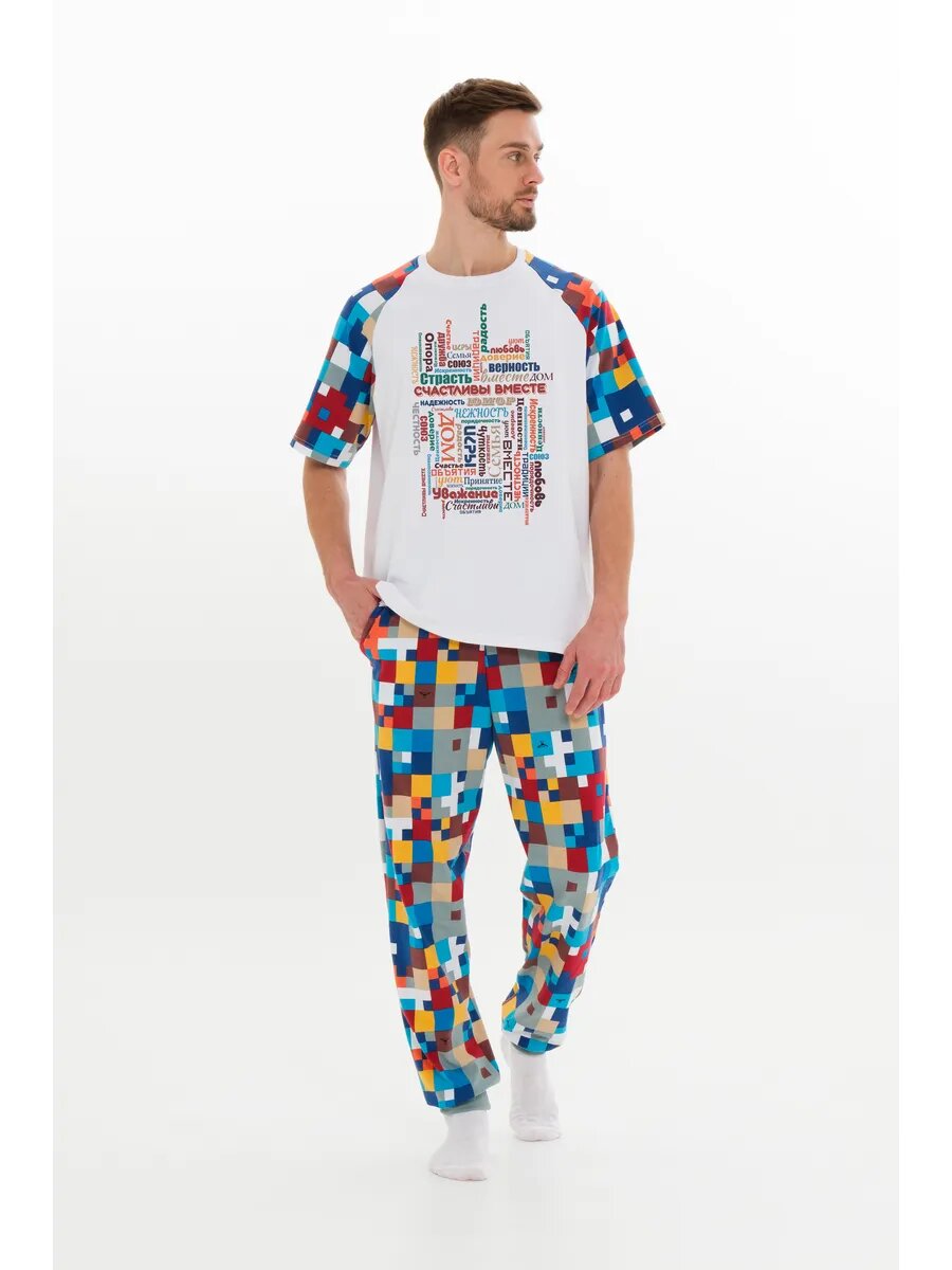 Мужская пижама тетрис "СВ" 54-56