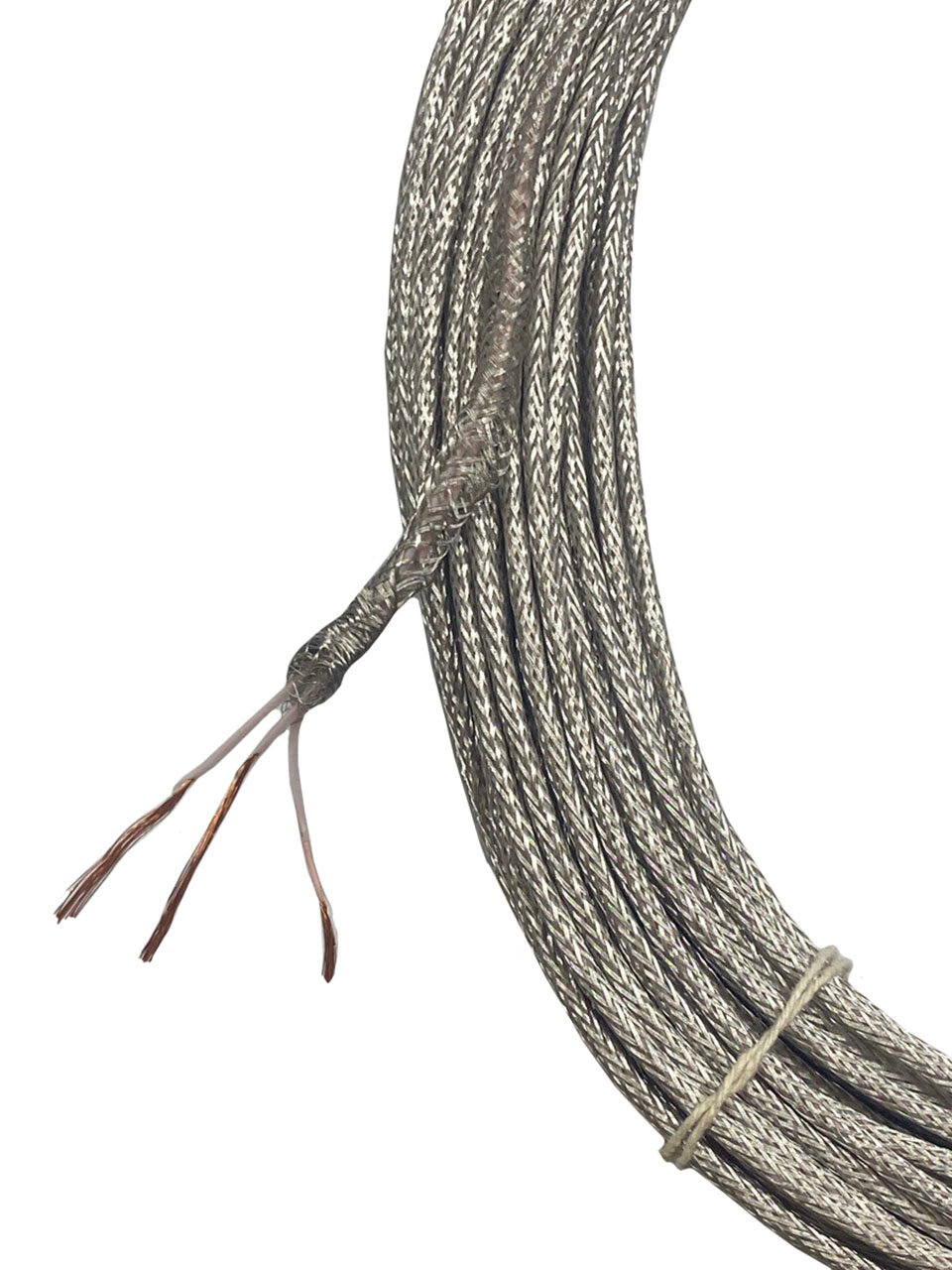 Провод монтажный, медный, экран, изоляция фторопласт, мгтфэ 3 х 0,12 мм2, 10 метров