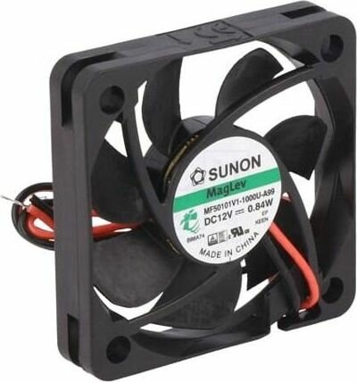 Вентилятор SUNON MF50101V1-1000U-A99 Вентилятор осевой 12В DC 50x50x10мм подшипник Vapo 23,32куб. м/ч 30,7дБА 1шт