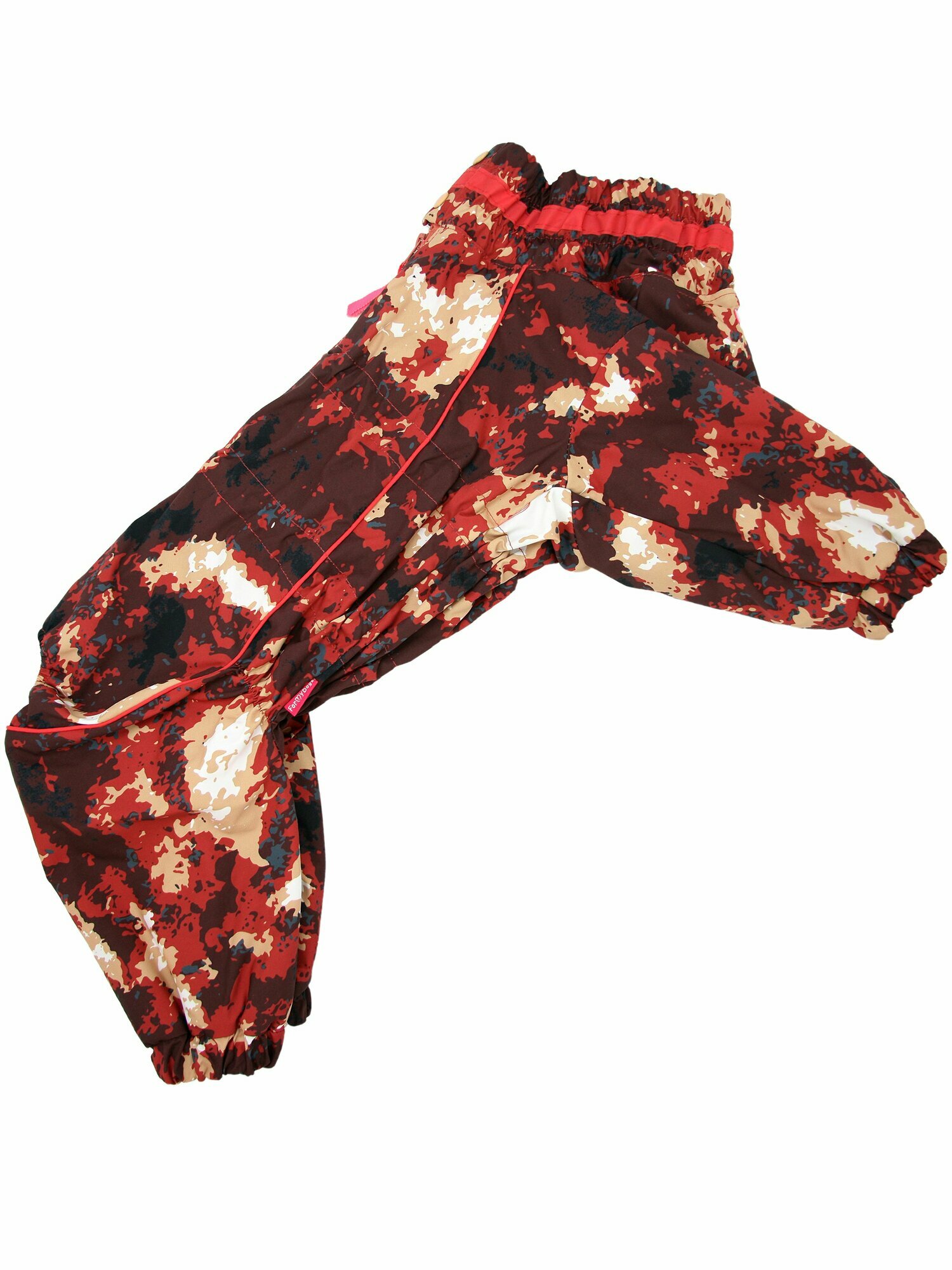 Утепленный комбинезон для собак девочек (для мопсов и французских бульдогов)