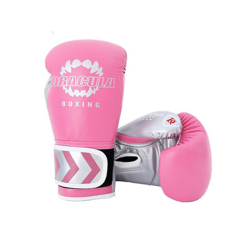 Taekwondo Degula Children's Boxing Gloves, Sanda Fighting Boxing Training Breathable Thickened Punching Bag Gloves, Pink, 6oz