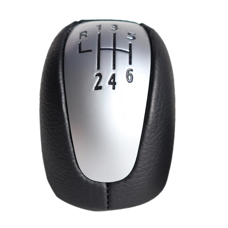 Ручка переключения передач кожаная 6ти ступенчатая MyPads для Renault Laguna Mk3 2007