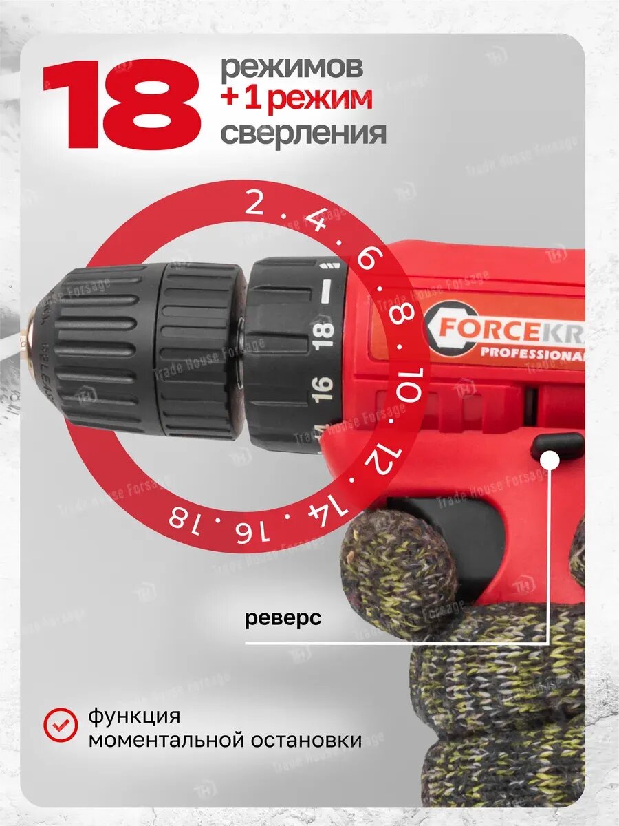 Шуруповерт аккумуляторный для дома 12V