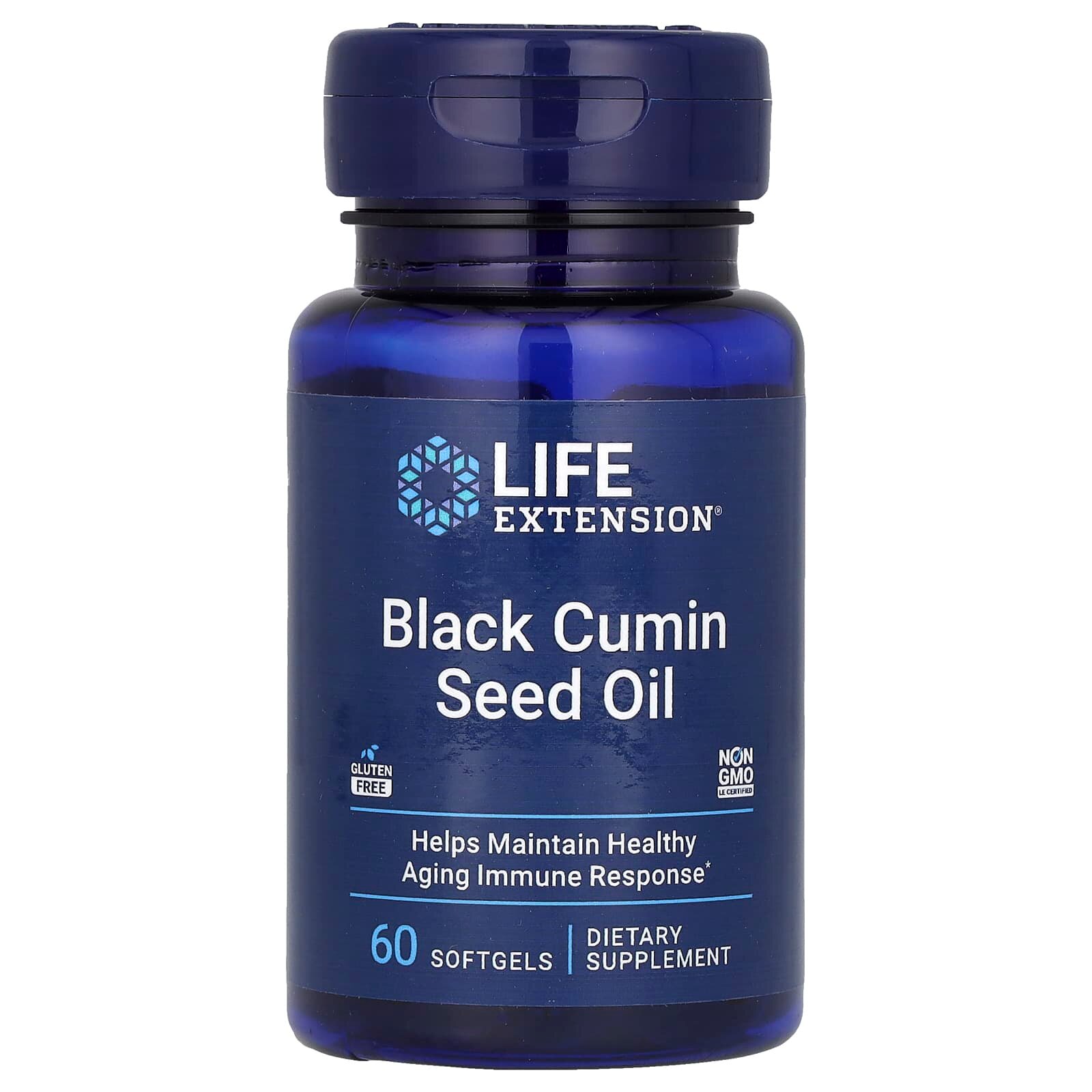 Масло семян черного тмина Life Extension Black Cumin Seed Oil, 60 мягких капсул