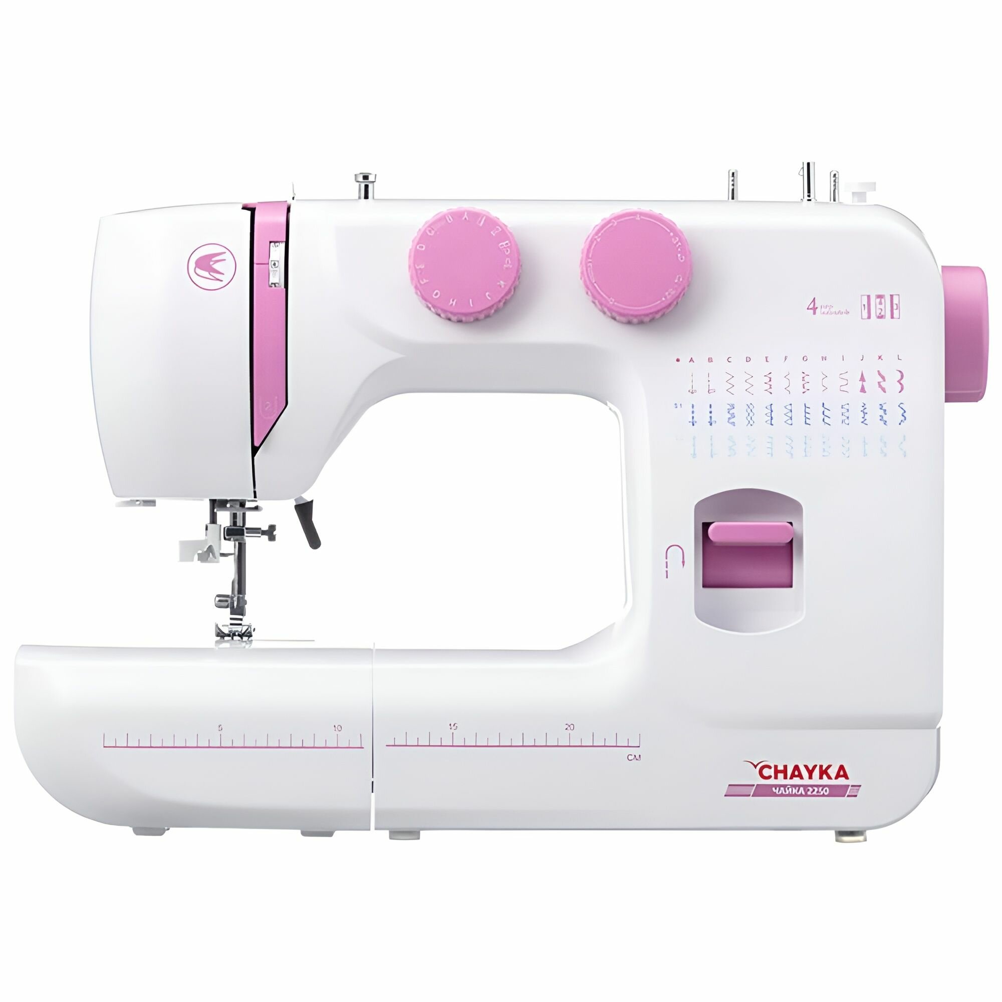 Швейная машина Чайка 2250, электромеханическая, 36 операций, отсек для принадлежностей