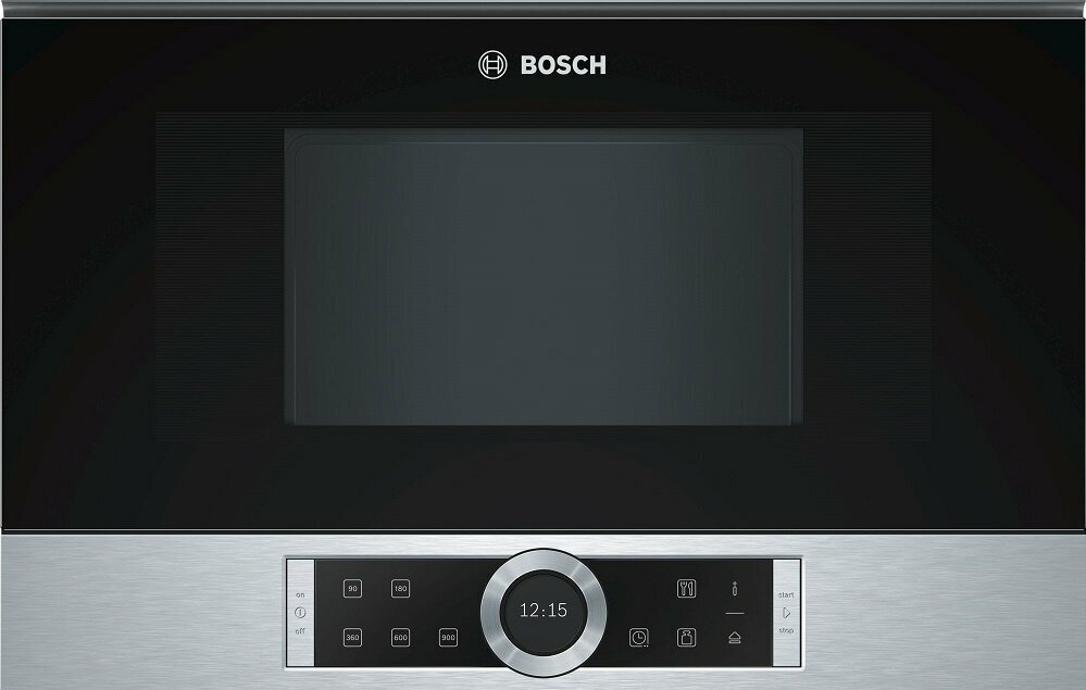 Микроволновая печь Bosch BFR634GS1, сенсорные переключатели, нержавеющая сталь, 21л