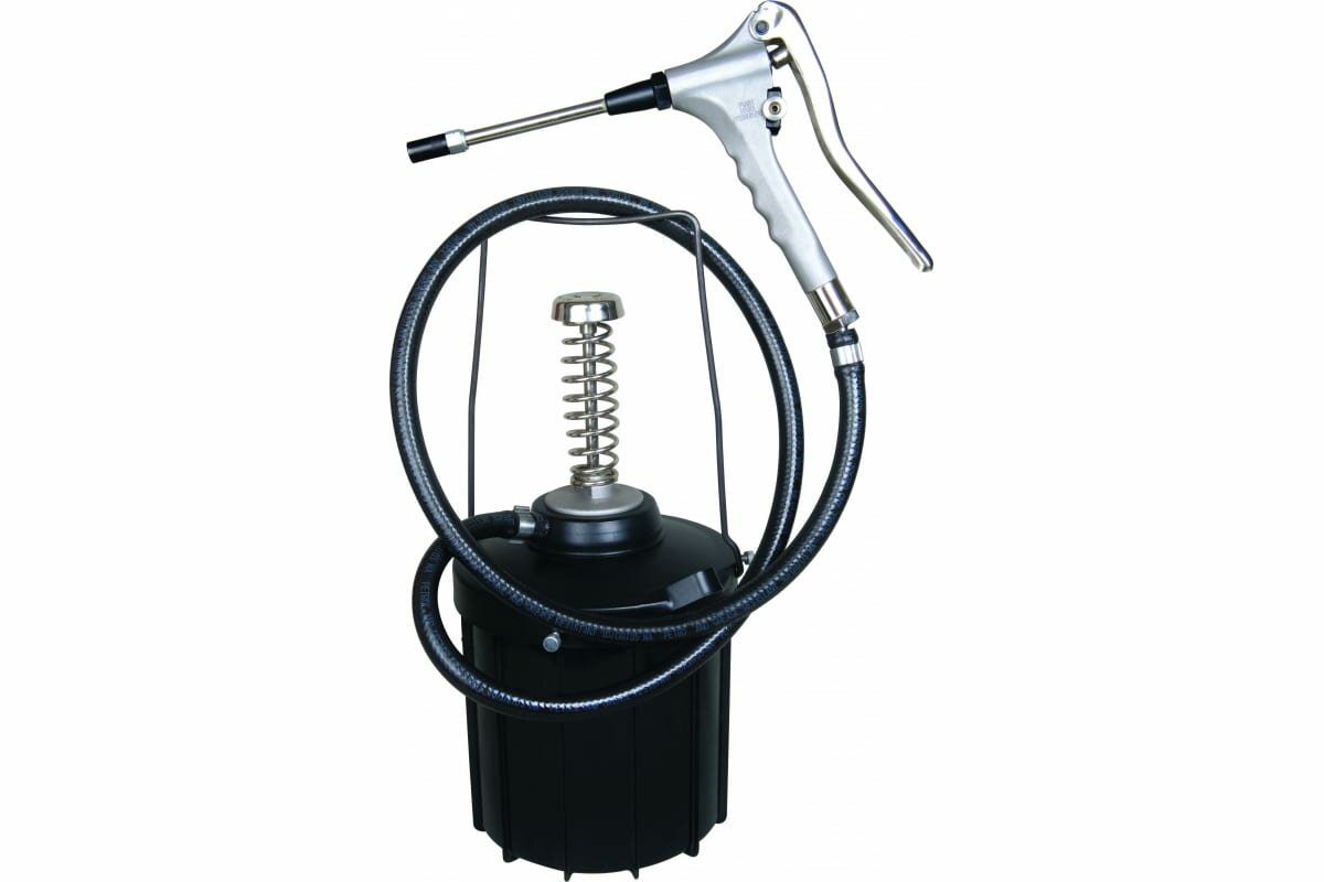 GROZ Нагнетатель смазки с баком 5 кг, ножная накачка, 0.45-1.25 гр/ход, 690 атм, шланг 1,5 м GR44250