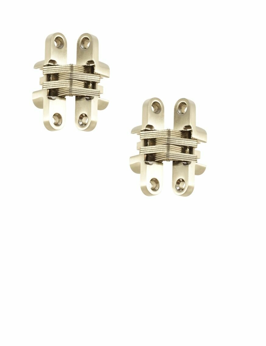 Петля скрытая 13*60*9mm SN, цвет- матовый никель (в комплекте 2 петли)