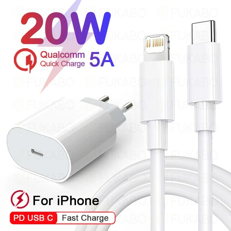 Зарядное устройство PD 20 Вт для iPhone 13 11 12 14 Pro Max Mini, быстрые зарядные устройства 14 Plus XR XS Type-C TO IOS USB C, кабель для быстрой зарядки