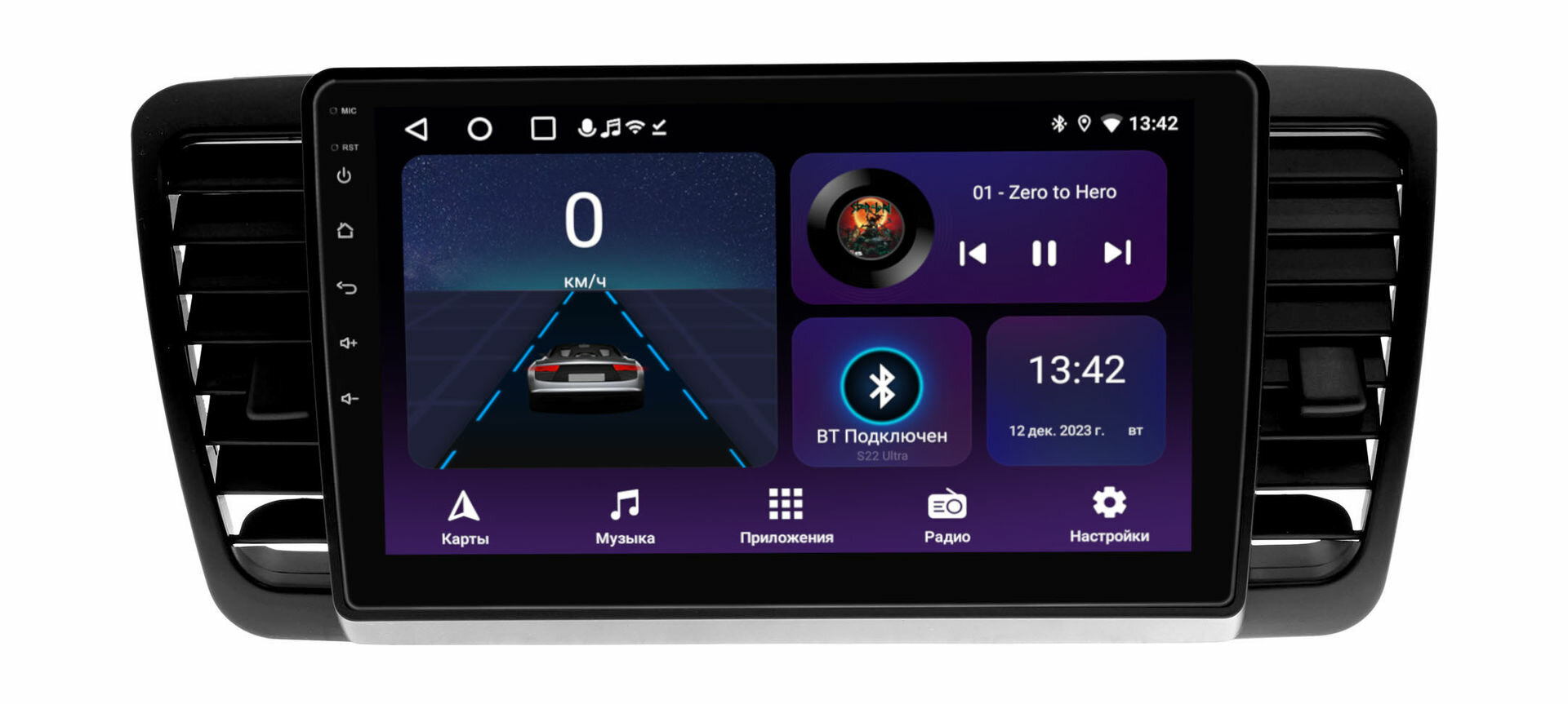 Штатная магнитола Wide Media для Subaru Outback, Legacy 2004 - 2009 / Android 9, 9 дюймов, WiFi, 2/32GB, 4 ядра