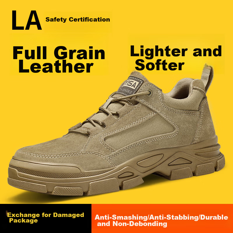 JUNBU Safety Shoes for Men, Winter Steel Toe Cap, Anti-Smashing, Anti-Puncture, Wear-Resistant, Lightweight, Welding Work Safety Functional Shoes 0273 Size 45