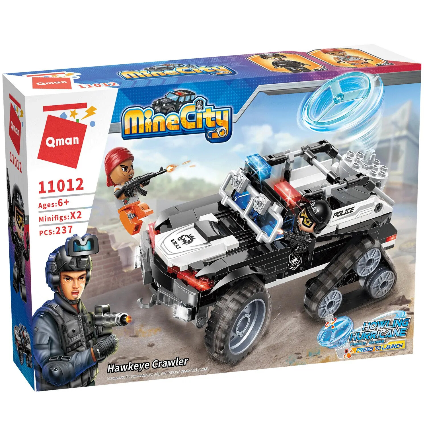 Конструктор QMAN MineCity "Вездеход", 237 дет, арт.11012