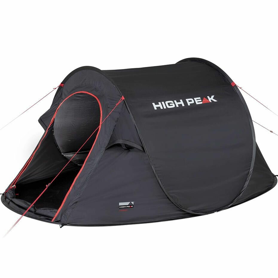 Decathlon Туристическая палатка High Peak Vision 3 черная, 3-местная
