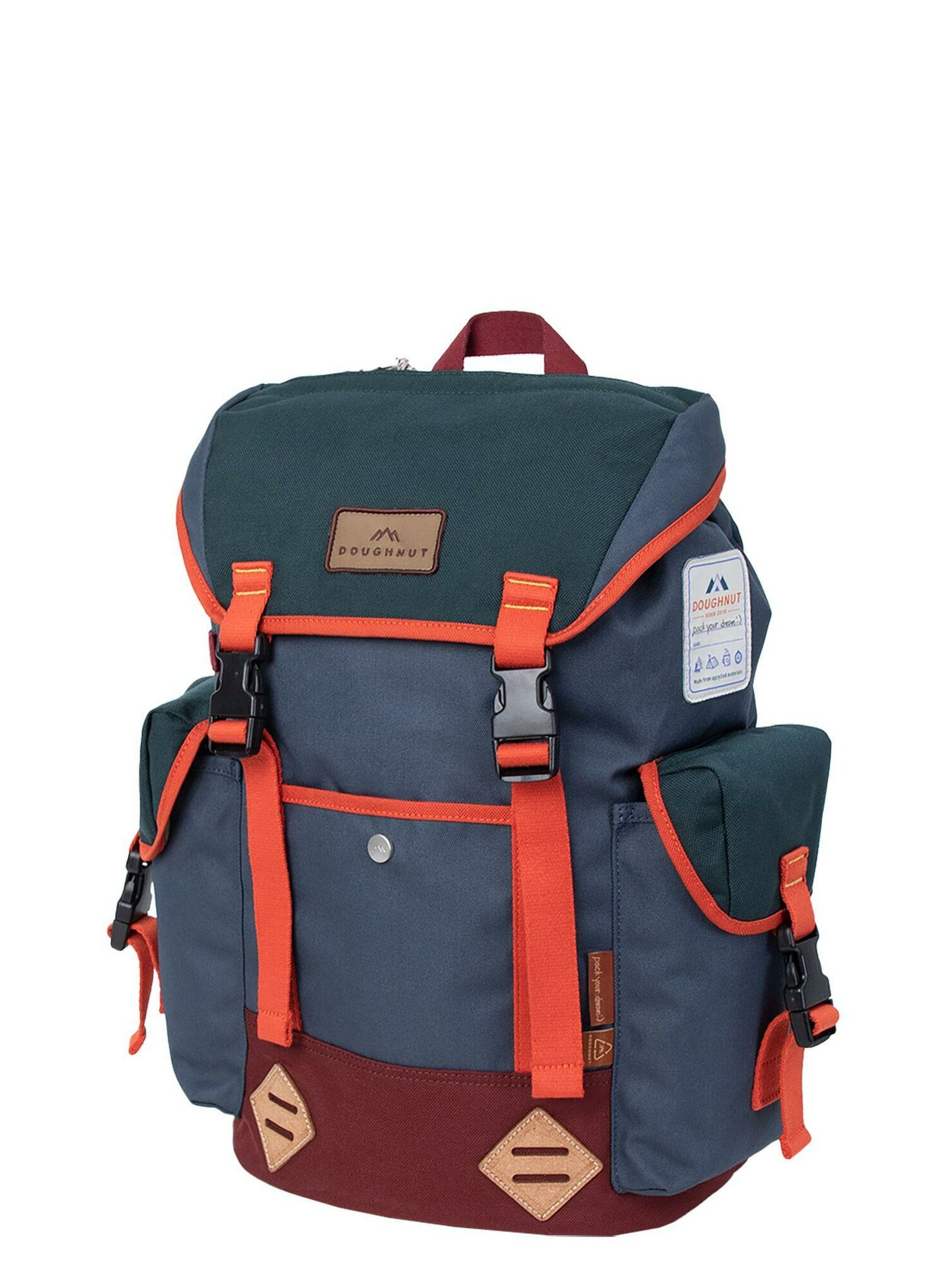 Decathlon Городской рюкзак Doughnut Grounder Happy Camper Series, 26 л, синий/красный