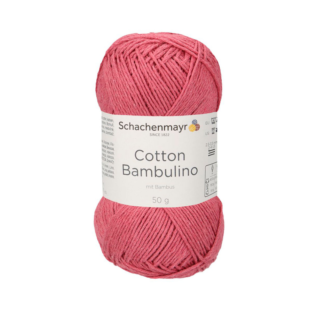 Cotton Bambulino /Коттон Бамбулино/ пряжа Schachenmayr, MEZ, 9807403 (00036, hortensie (гортензия), розовый)