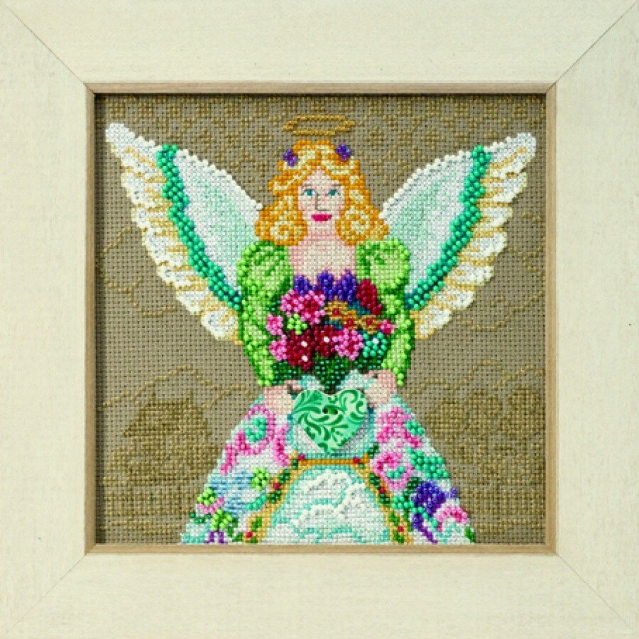 Набор для вышивания Весенний ангел 12,7 х 12,7 см MILL HILL JS300101