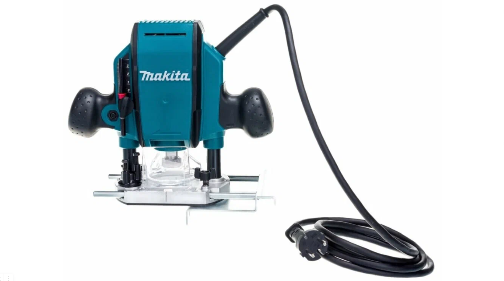 Фрезер Makita RP0900K, регулировка частоты вращения, параллельный упор