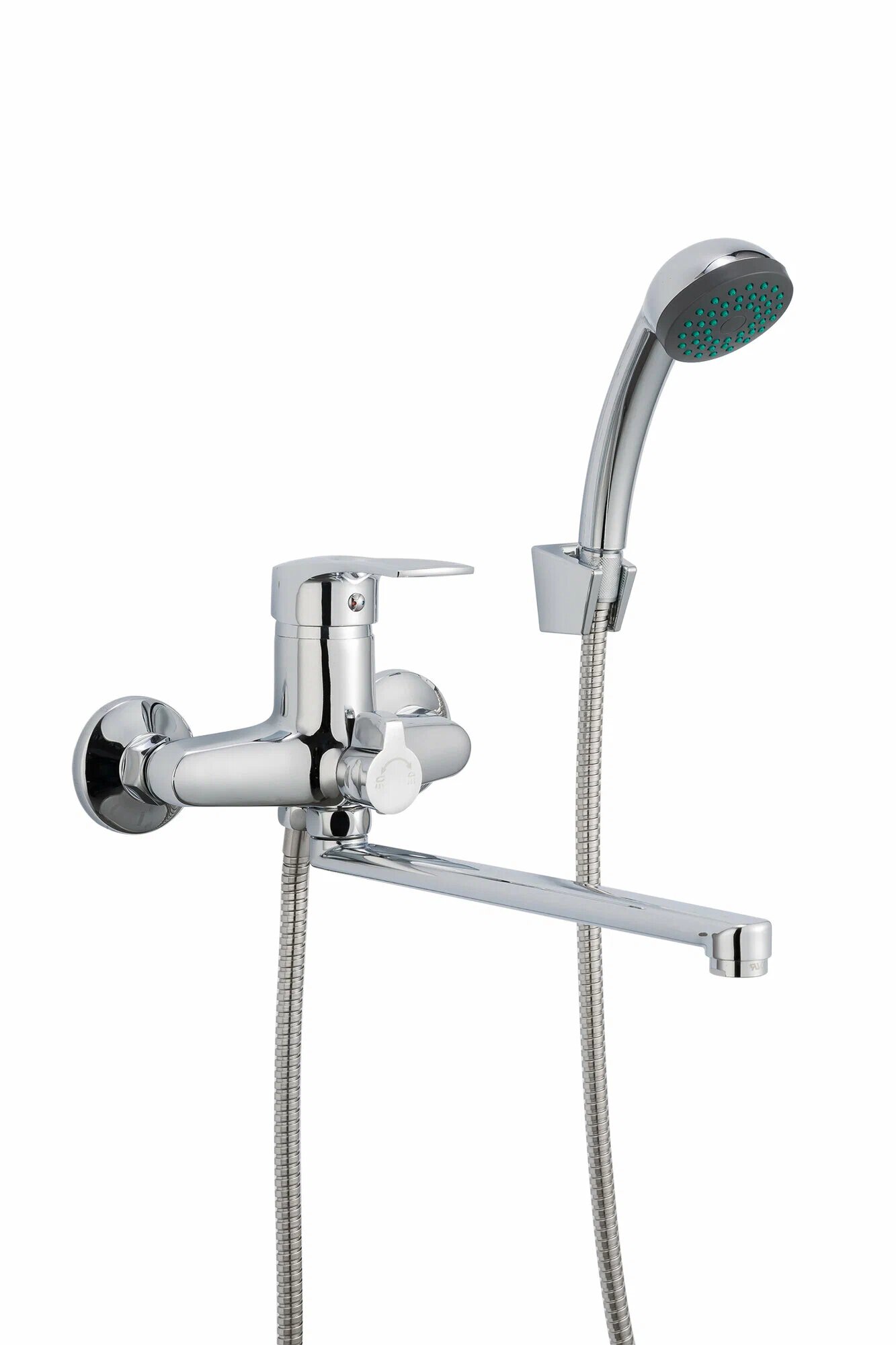 Смеситель для ванны Frap F22701-B, вертикальный монтаж, поворотный излив, длина 30см