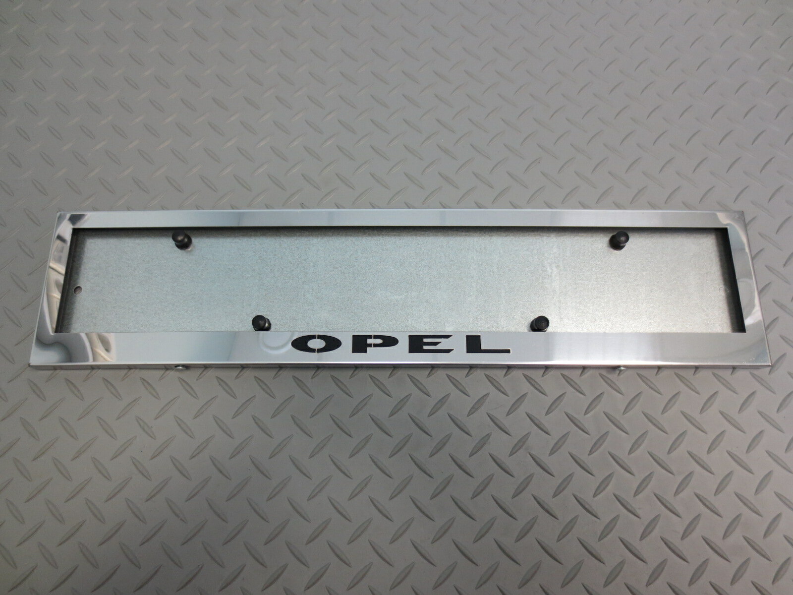 Рамка для номера (нержавеющая сталь, с надписью OPEL), 1шт (3732)