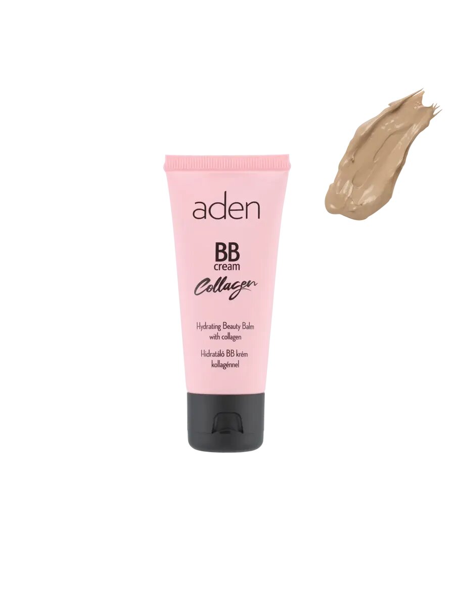 ВВ-крем Aden Beige Collagen 02, для всех типов кожи, водостойкий, 30мл