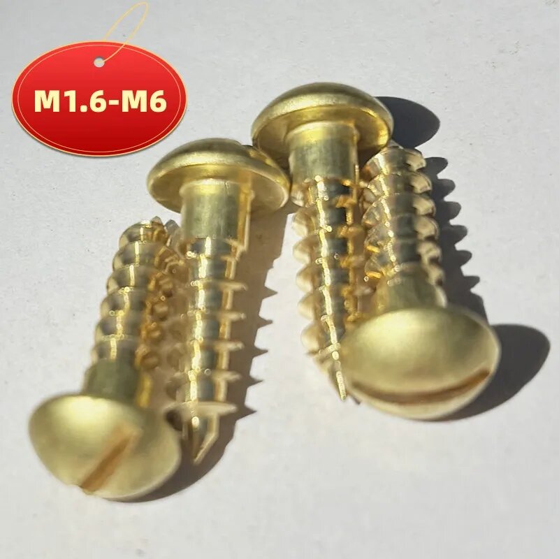 SHLUGOPN Саморезы из латуни, бронзы, меди М1.6-М6 M4x16mm 20pcs