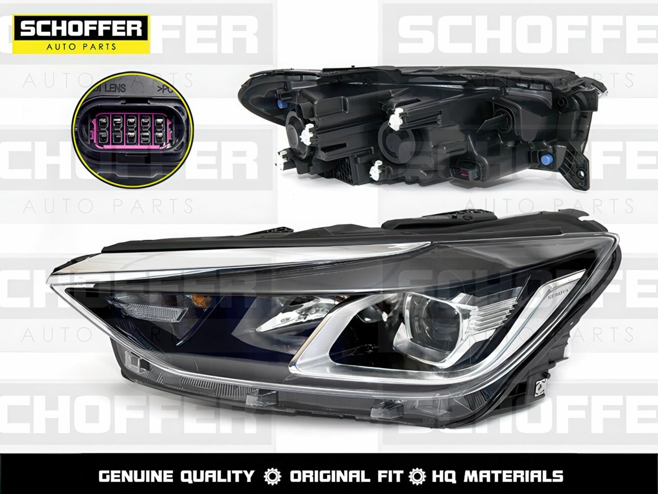 Фара левая, для Баик U5 Плюс 2021-н. в. Baic U5 Plus 2021-н. в, артикул SHF-12212, производителя SCHOFFER