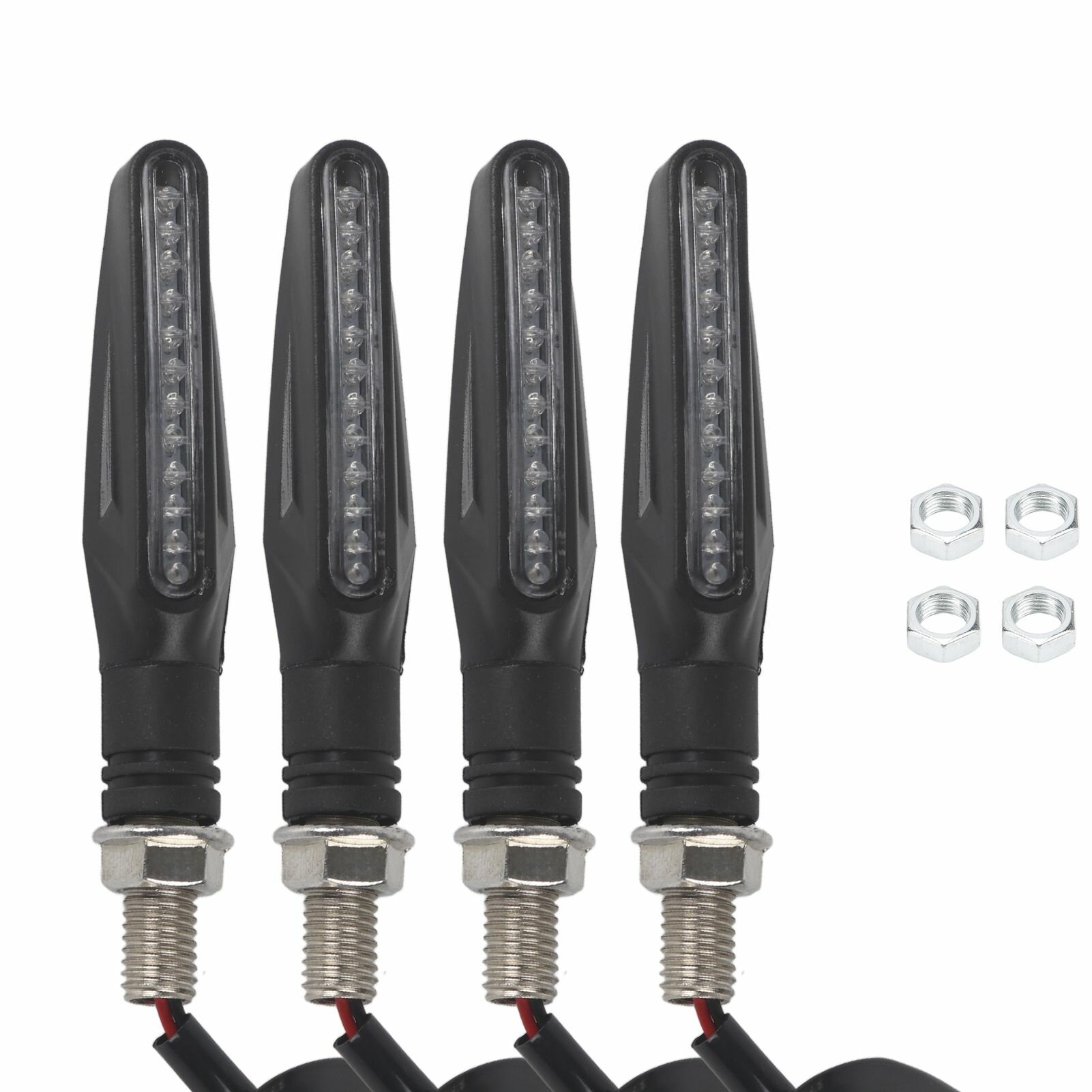 4шт LED-индикаторы поворотов, передние/задние, 12V