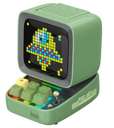 Портативная Bluetooth-колонка Divoom Ditoo Pro Pixel Art, green