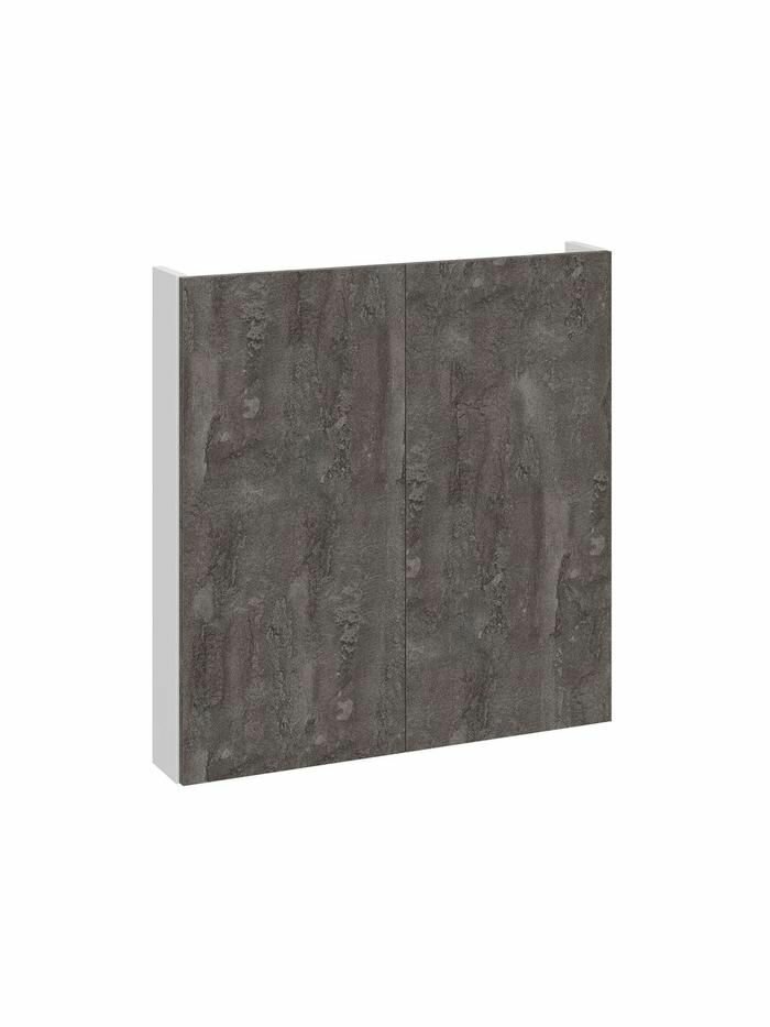 Кухонный модуль напольный, шкаф под стиральную машину Урбан с доводчиками, 70х11.6х82.4 см, Белый / Камень темный