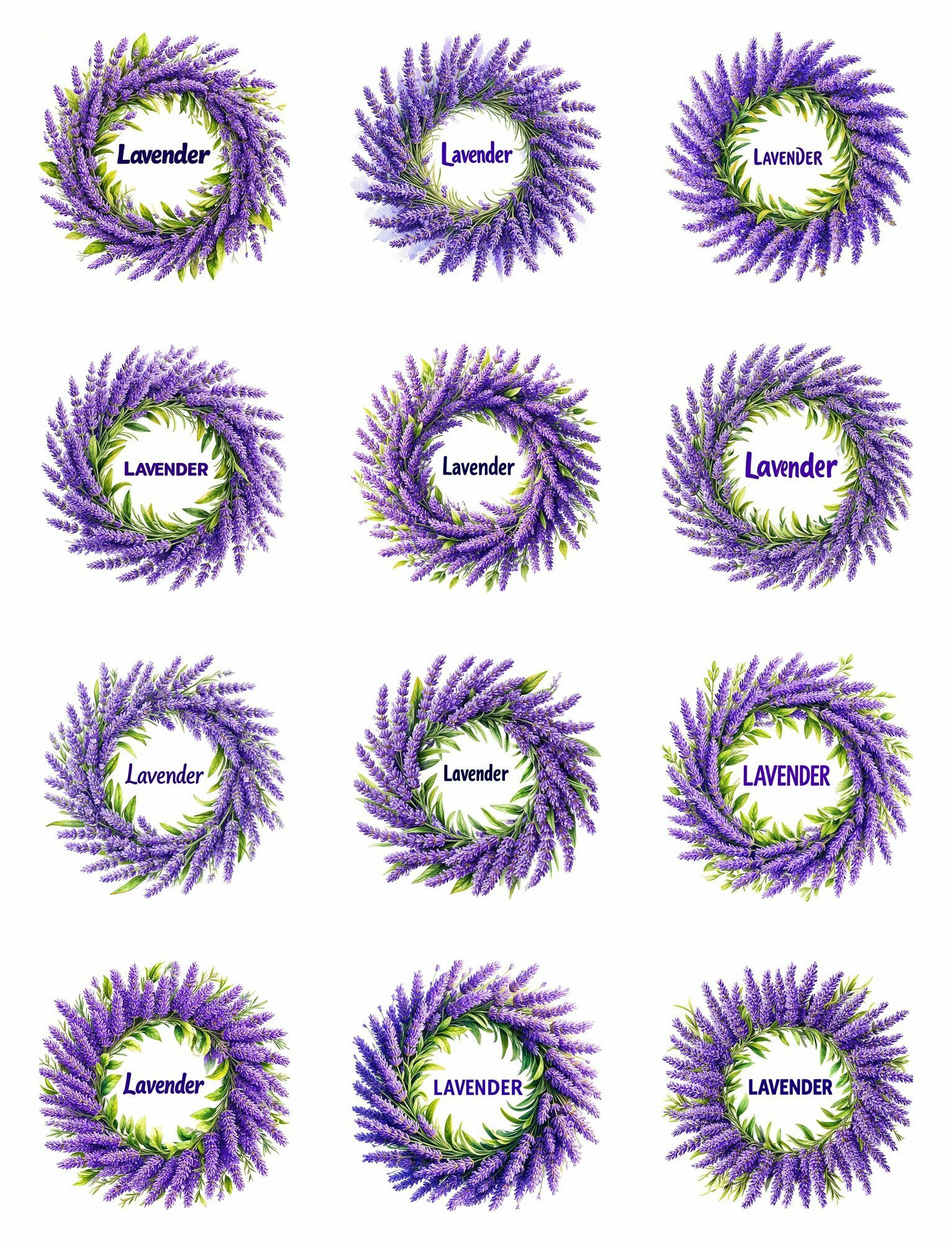 Водорастворимая картинка для мыла А4 "Лаванда"