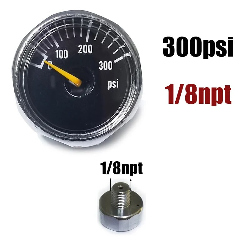Манометр высокого давления 25 мм 300psi 1-8npt
