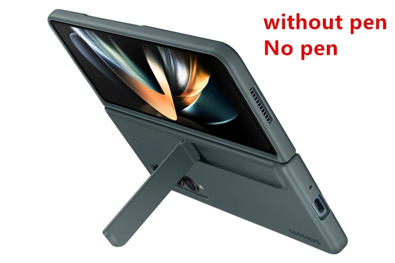 Оригинальный чехол-ручка Samsung Galaxy Z Fold 4 S, стоящий силиконовый чехол для Green without pen