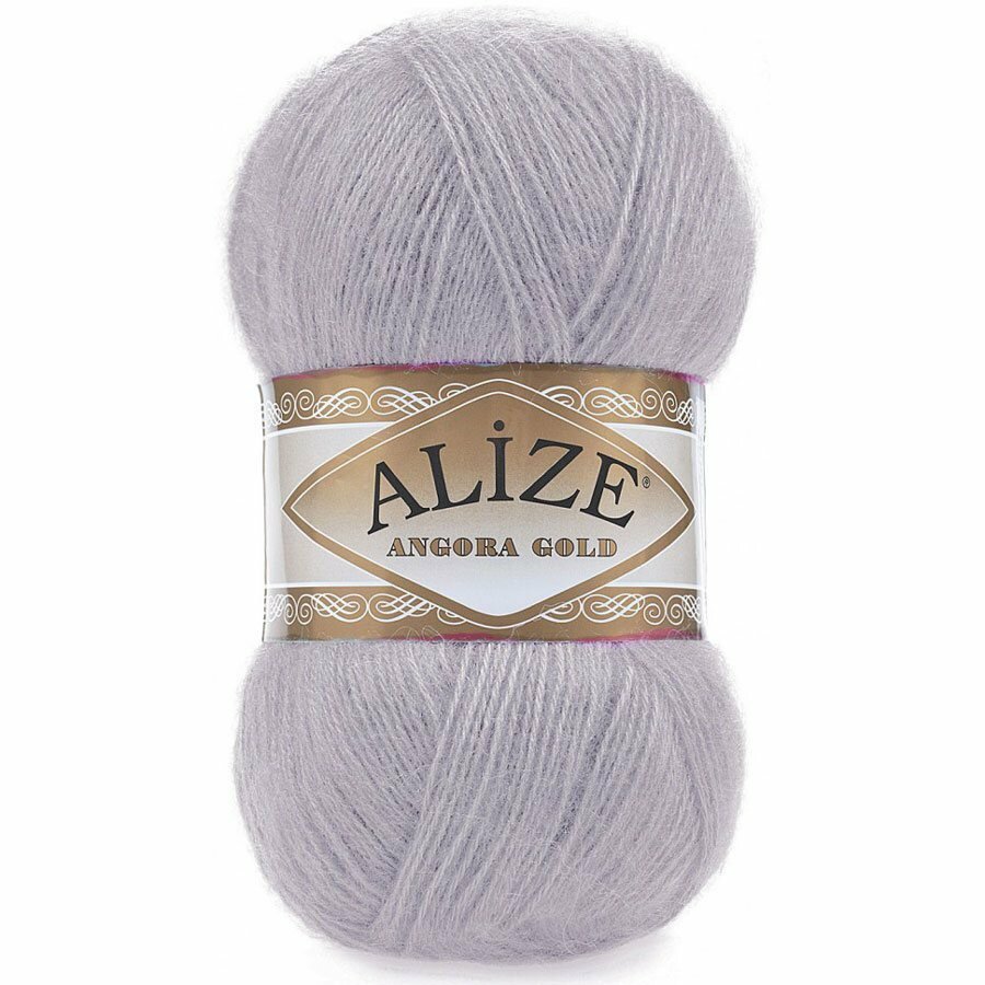 Пряжа Alize ANGORA GOLD 71 серо-сиреневый (5 мотков)