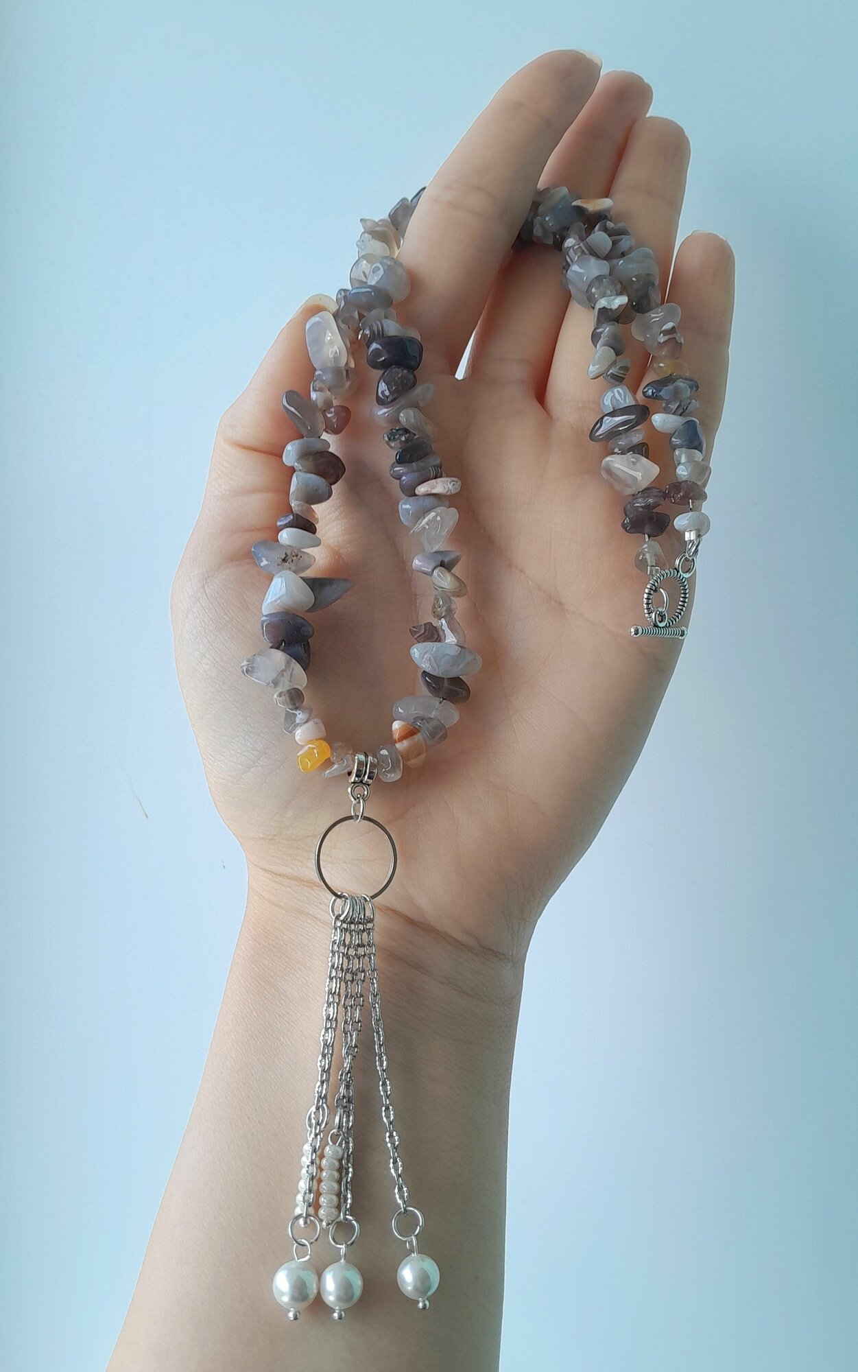 Чокер, агат