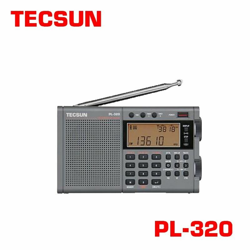 TECSUN PL-320 Полнодиапазонное радио LW MW SW FM Подходит для России-, Радио