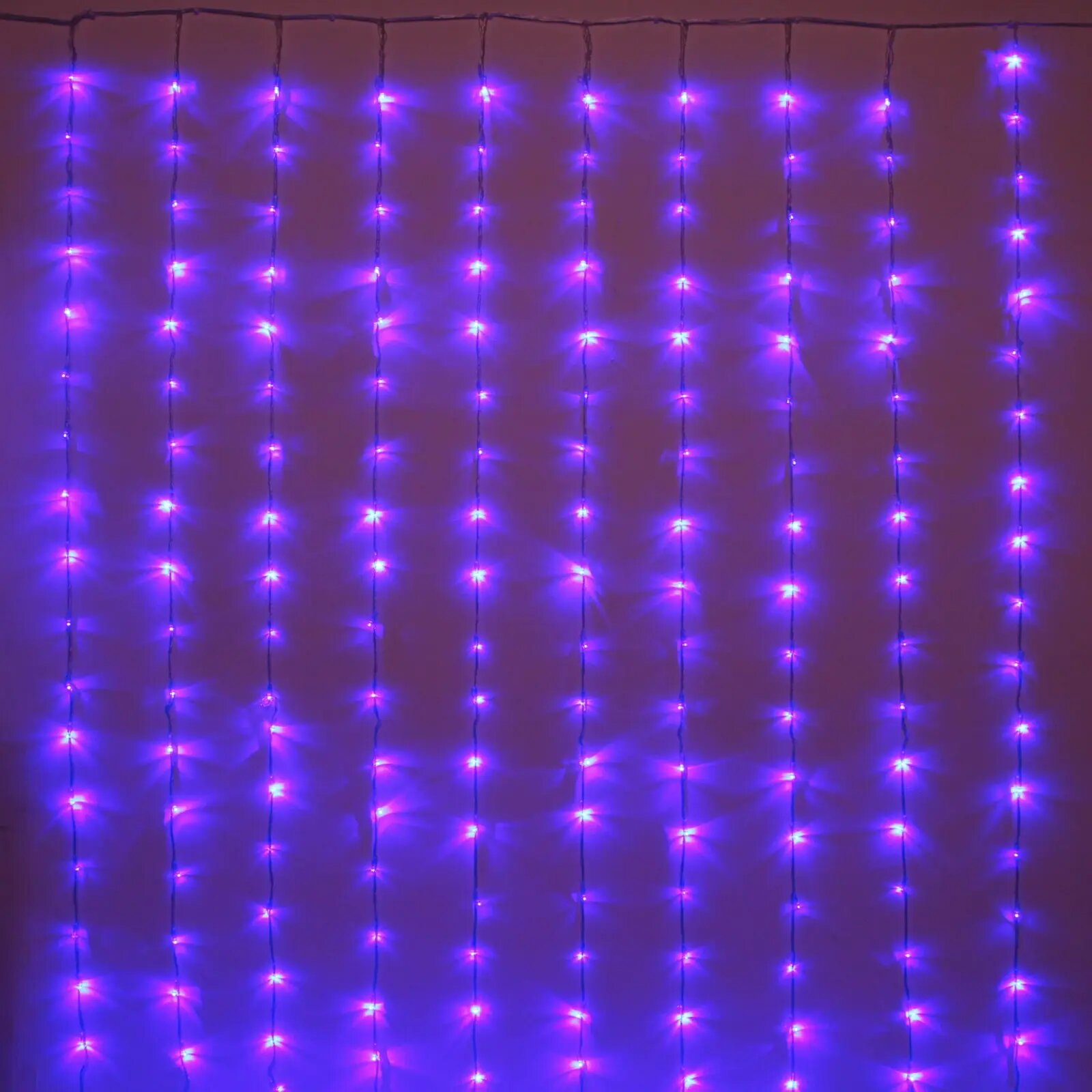 Гирлянда для дома занавес «Водопад» ш1,5* в2,5 м 240 LED, 8 реж, IP-20, Синий (возм. соединения)