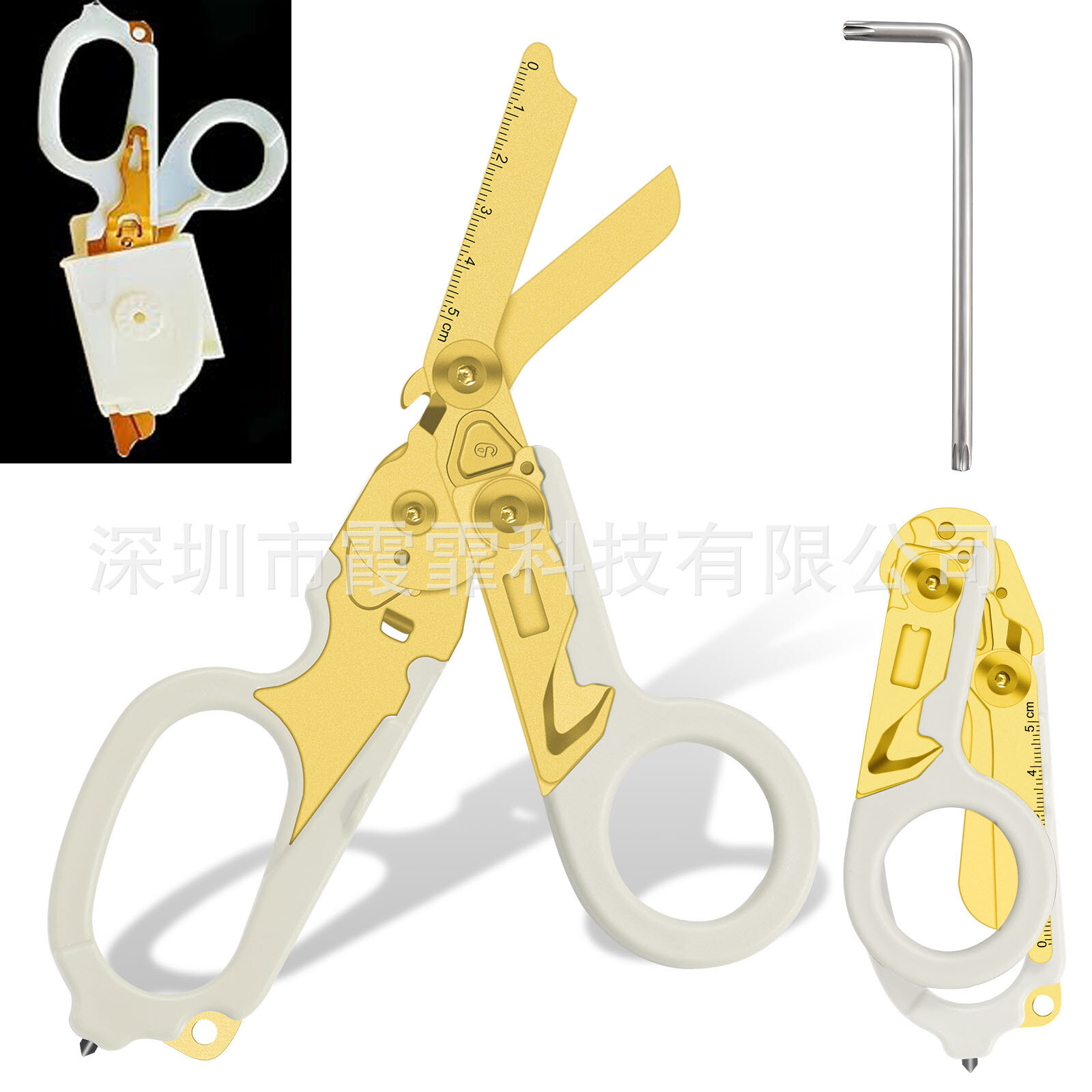 6-в-1 Многофункциональные ножницы Raptor с чехлом K, коробкой для хранения, аварийным спасением, могут разбить автомобильное стекло, складные, удобные для переноски