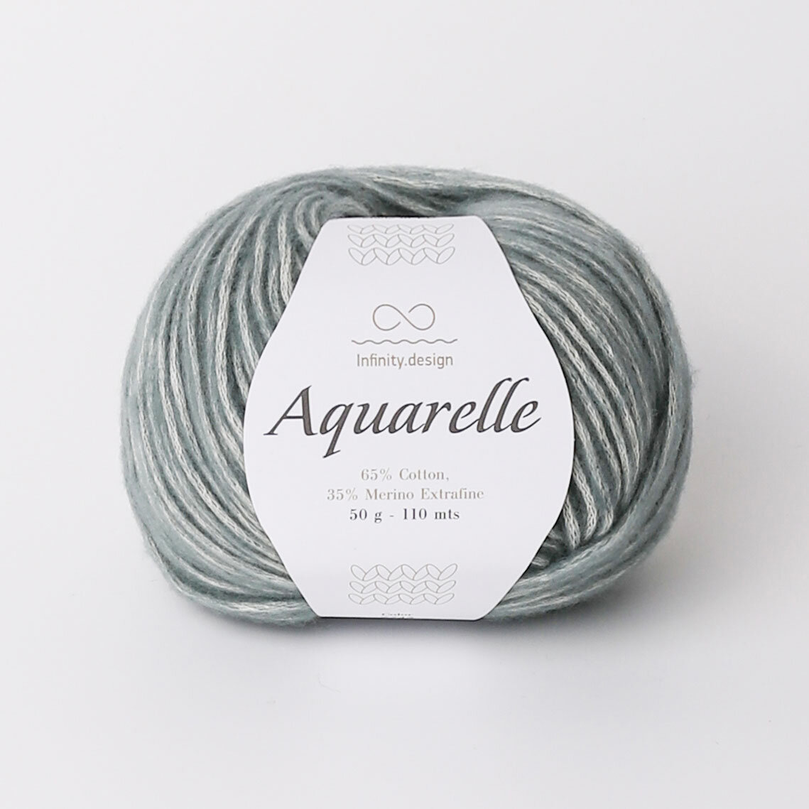 Пряжа для вязания Infinity Design Aquarelle (7745 Eucalyptus) 1 моток 50 г/110 м