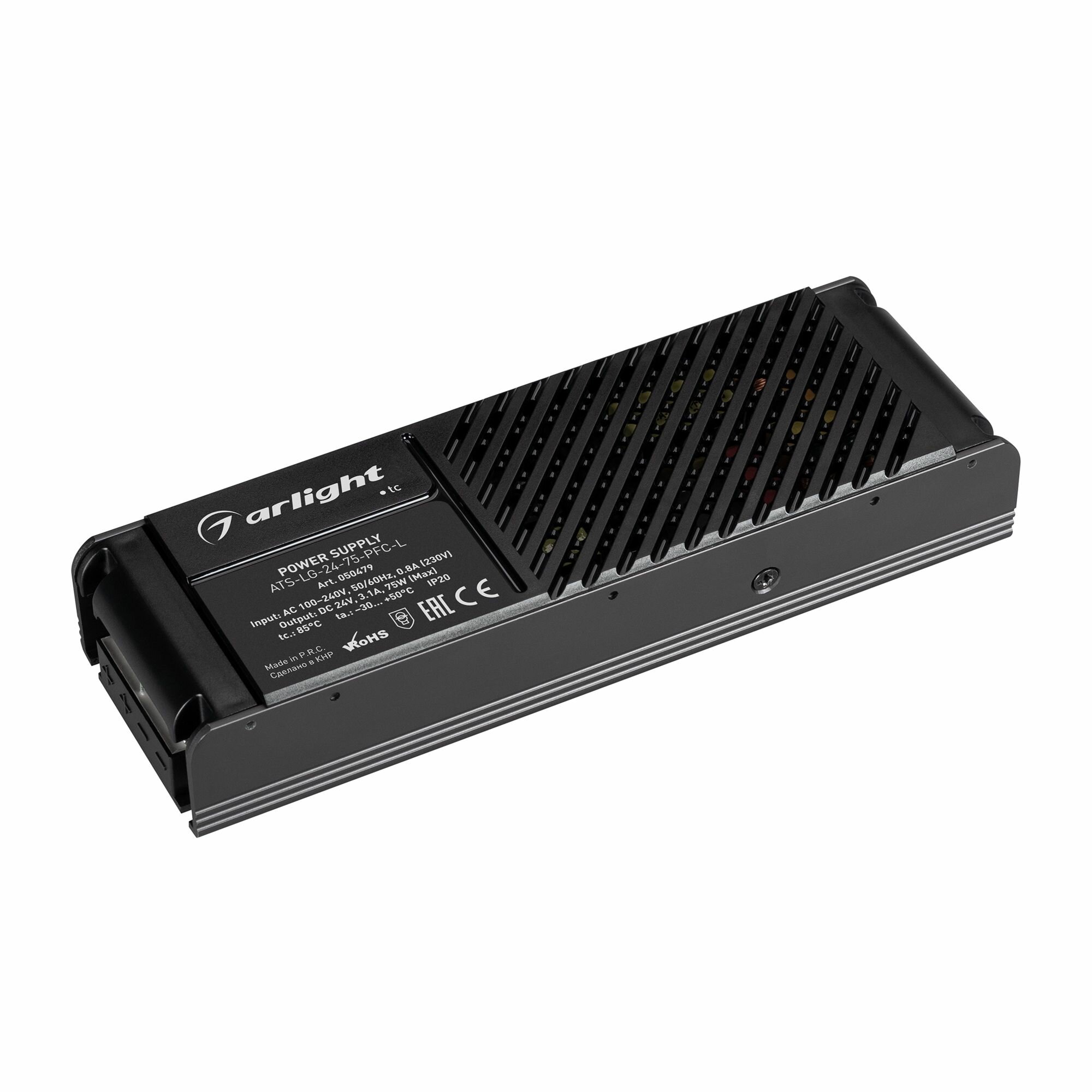 Блок питания ATS-LG-24-75-PFC-L (24V, 3.1A, 75W)